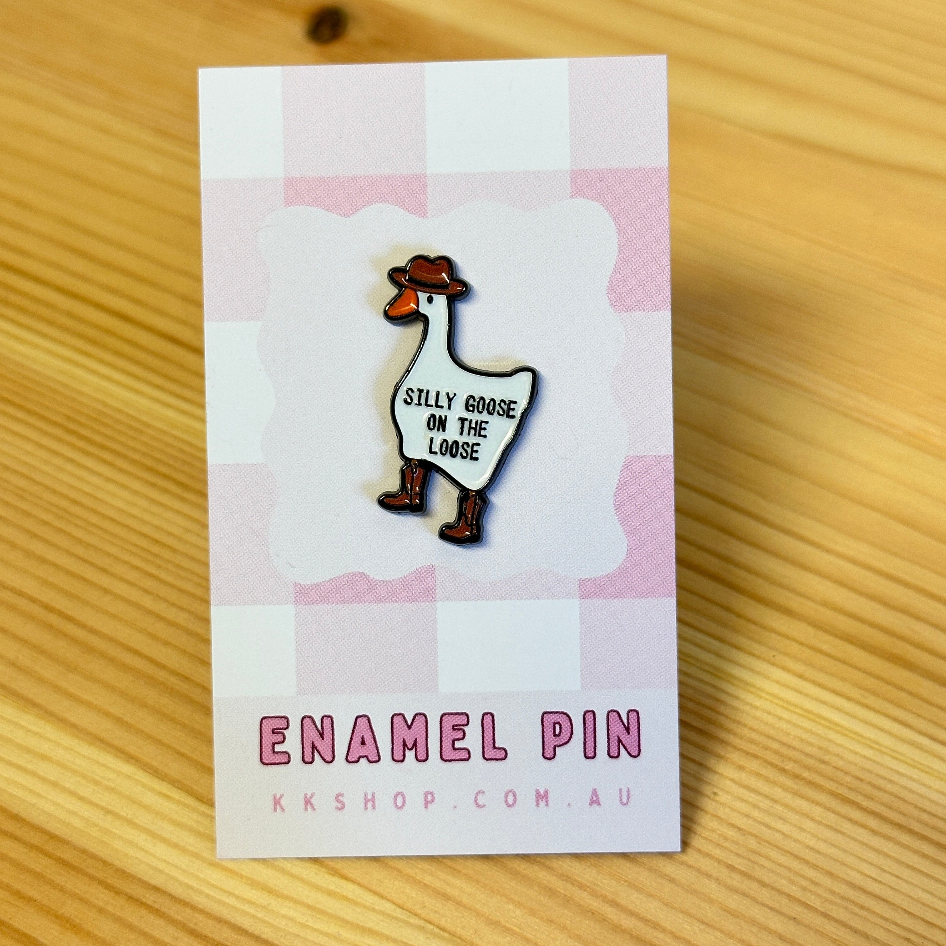 Silly Goose Enamel Pin – kkshop